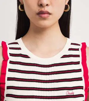 Claudie Pierlot Stripe Midi Knitted Dress