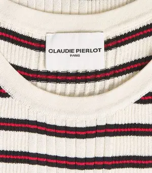 Claudie Pierlot Stripe Midi Knitted Dress