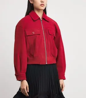 Claudie Pierlot Suede Collar Jacket