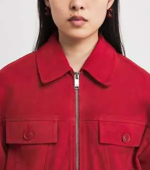 Claudie Pierlot Suede Collar Jacket
