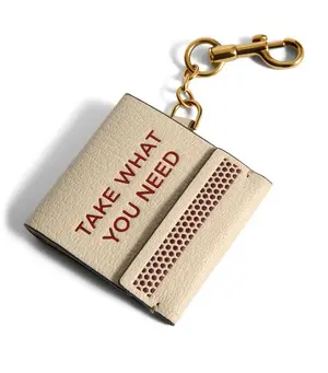 ANYA HINDMARCH Leather Match Book Charm