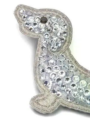 Thom Browne Crystal Embellished Hector Brooch