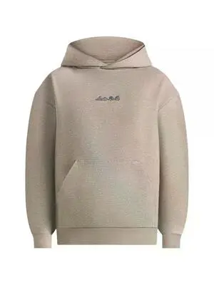 Manière De Voir Logo-embroidered Relaxed-fit Hoodie - Brown