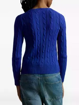 Polo Ralph Lauren Cable Knit V-neck Sweater - Blue