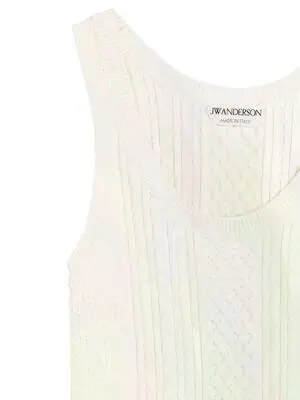 JW Anderson Cable Knit Sleeveless Top - Neutrals