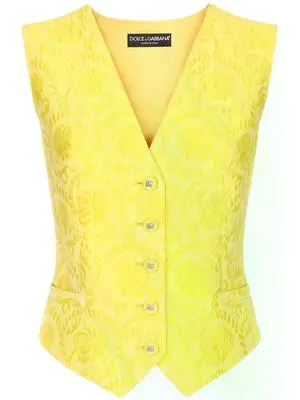Dolce & Gabbana Jacquard Cotton-blend Waistcoat
