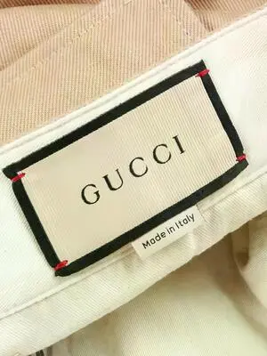 Gucci 2010s Embossed Pattern Denim Trousers
