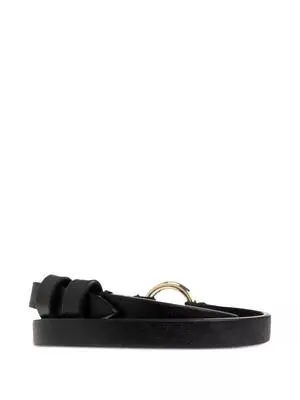 Alexander McQueen Skull Charm Leather Bracelet