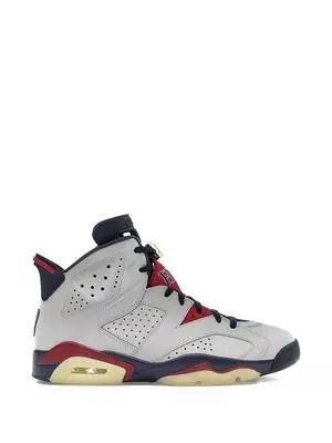 JORDAN Retro Panelled Sneakers - Grey