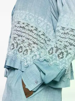 Ermanno Scervino Lace Collared Shirt