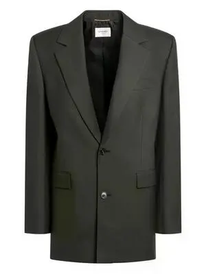 Saint Laurent Single-breasted Blazer - Green