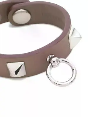 Hermès Leather Glove Clip With Silver-tone Hardware - Brown