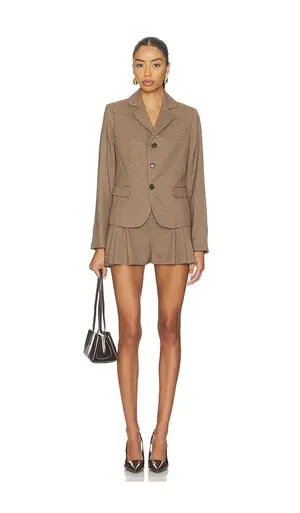 FRAME Plaid Riding Blazer