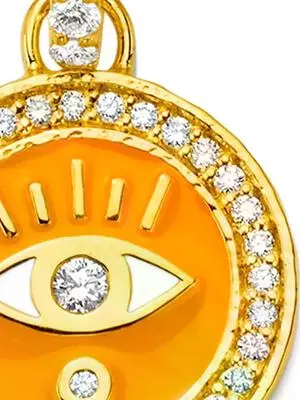 BUDDHA MAMA Diamond Clementine Evil Eye Pendant