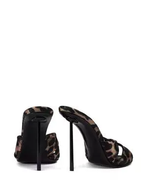 LE SILLA Shirley Leopard-print Mules - Brown