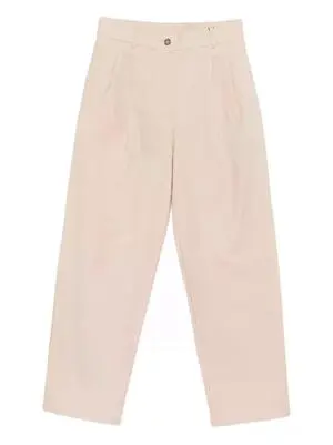 Calvin Klein Button Pleated Trousers - Neutrals