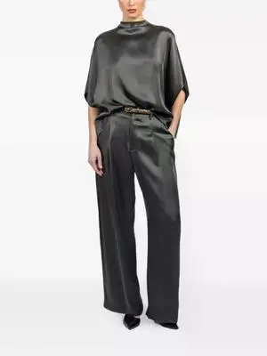 Lapointe Pleated Relaxed Wide-leg Trousers