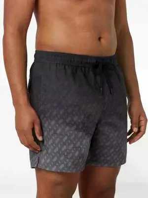 BOSS Monogram-pattern Swim Shorts