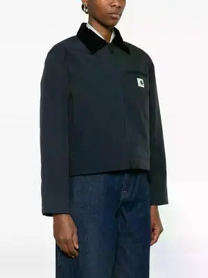 Carhartt Work In Progress Newkirk Summer Zip Jacket With Velvet Collar - Blue