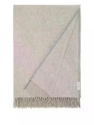 Brunello Cucinelli Cashmere Fringed Throw - Neutrals