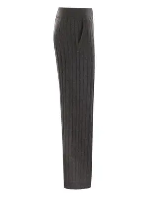 Brunello Cucinelli Ribbed Knit Trousers