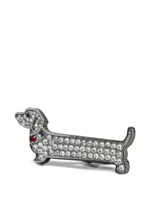Thom Browne Crystal Embellished Dog Tie Clip