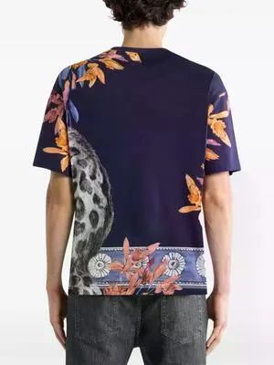 Etro Placed-print Cotton T-shirt