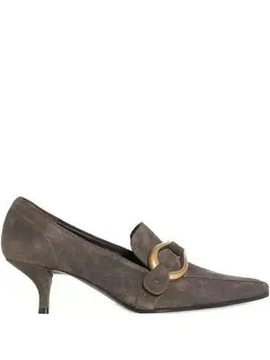 ROBERTO FESTA Roberto Festa Antiqued Gold Detail Pointed Toe Pumps