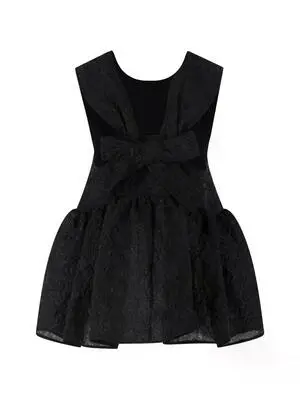 Cecilie Bahnsen Sleeveless Jacquard Top With Back Bow