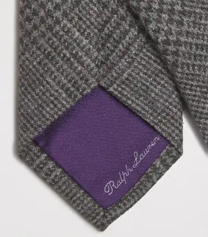 Ralph Lauren Purple Label Cashmere-silk Check Neck Tie