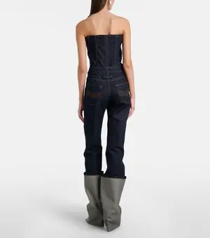 JEAN PAUL GAULTIER Cutout Straight Leg Jeans