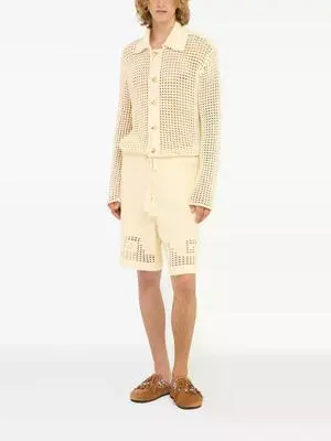 Alanui Where The Wave Begins" Tasselled Openwork Shorts