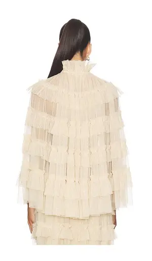 ALLSAINTS Aude Ruffle Cape