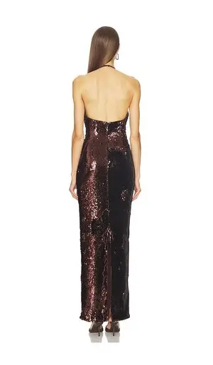 MICHAEL COSTELLO X Revolve Sequined Halterneck Gown