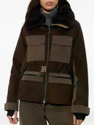 Sease Belted Jacket With Fur Collar