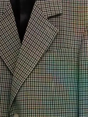 Balenciaga Checked Tie Blazer