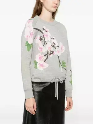 Oscar De La Renta Graphic Print Crewneck Sweatshirt
