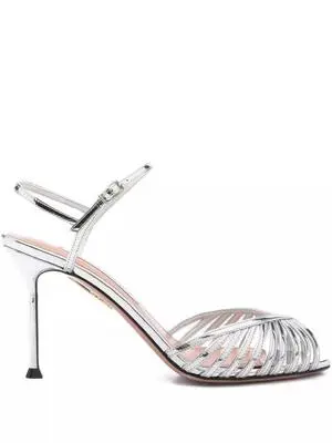 AQUAZZURA Aquazzura Hold Me Heeled Sandals Silver