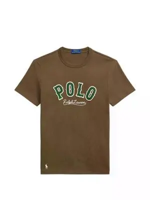 Polo Ralph Lauren Logo-detail Crew Neck T-shirt - Brown