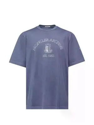 Moncler Printed T-shirt - Blue