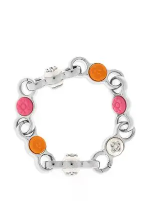 Casablanca Chain Bracelet With Flower Detail - Silver