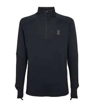 On Climate Half Zip Long Sleeve T-shirt - Black