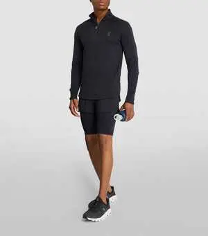 On Climate Half Zip Long Sleeve T-shirt - Black