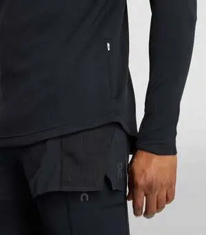 On Climate Half Zip Long Sleeve T-shirt - Black