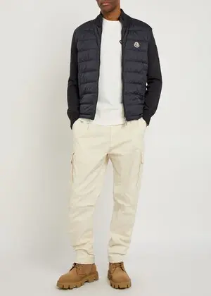 Moncler Quilted Hooded Cotton-blend Jacket
