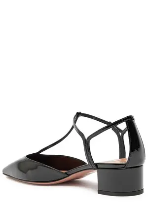 AQUAZZURA Sorbonne 35 Patent Leather Pumps - Black