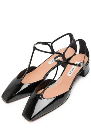 AQUAZZURA Sorbonne 35 Patent Leather Pumps - Black