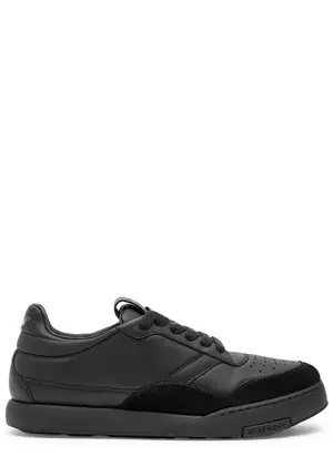 Givenchy Panelled Leather Court Sneakers - Black