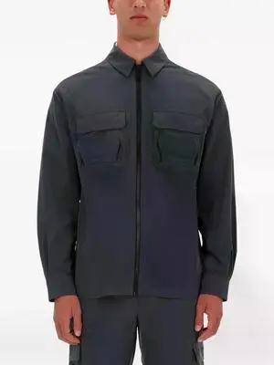 Versace Zip Pocket Overshirt - Grey