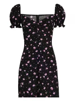 Dolce & Gabbana Ruffled Floral Mini Dress